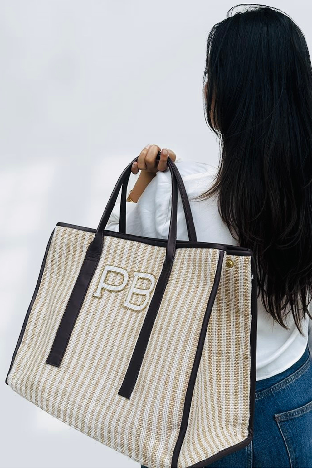 Nivani The Big Brown Tote - Upcycleluxe